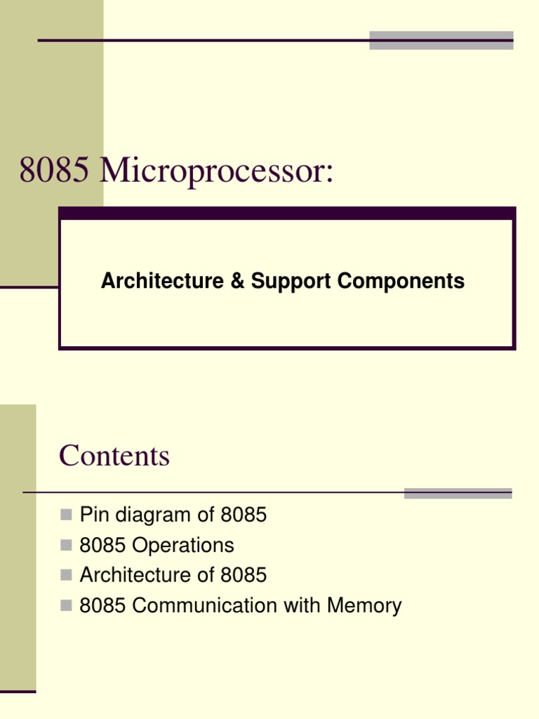8085 Architecture Memory Interfacing | PDF | Input/Output | Computer ... 8085 Architecture Memory Interfacing | PDF | Input/Output | Computer ...