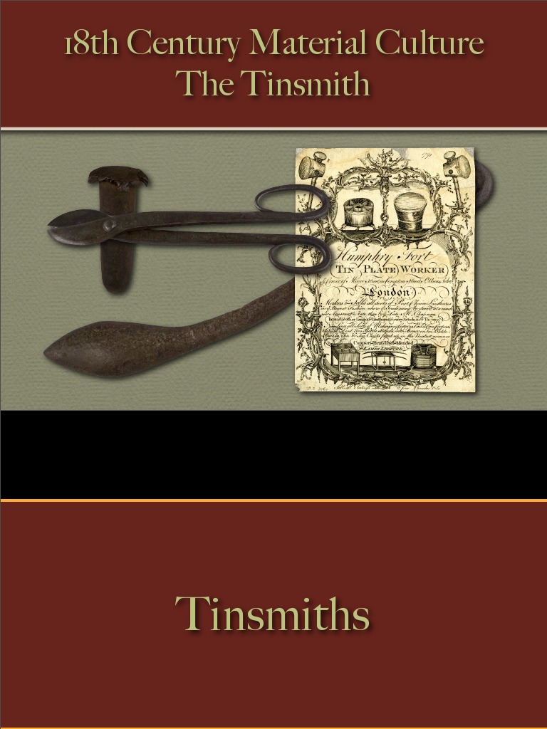 Tools - Tinsmithing | PDF | Tin | Metals