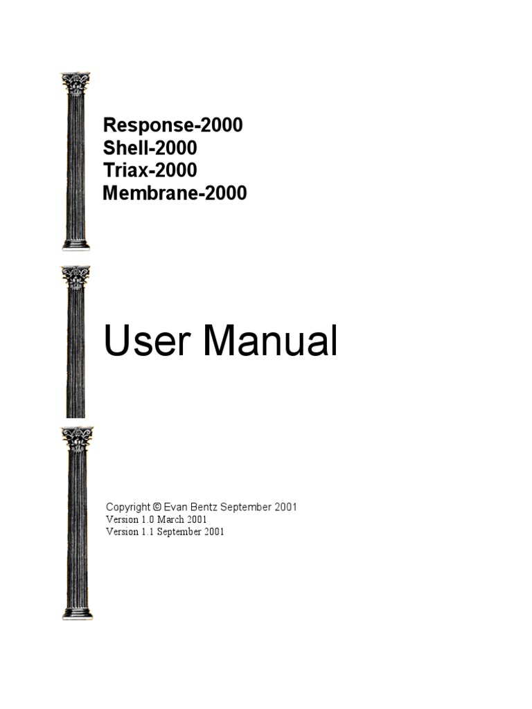 Manual Response 2000 | PDF