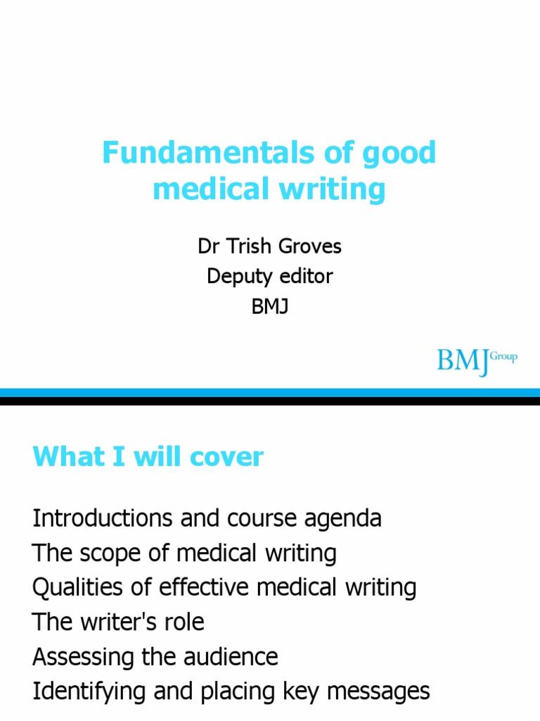 Fundamentals of Good Medical Writing | Institutional Review Board ...