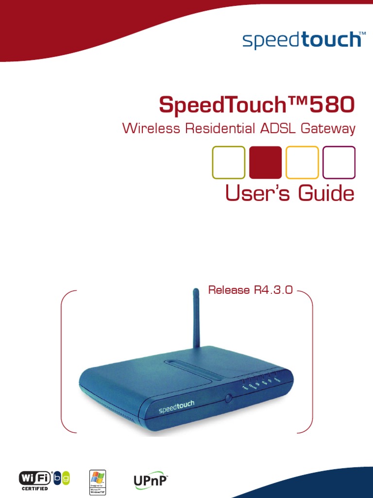 Speedtouch™580: User'S Guide | PDF
