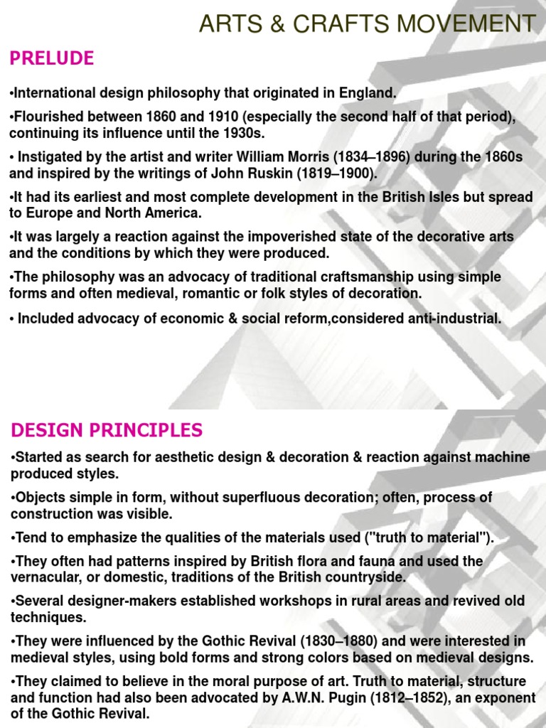 Arts and Crafts Movement | PDF | Arts And Crafts Movement | Design