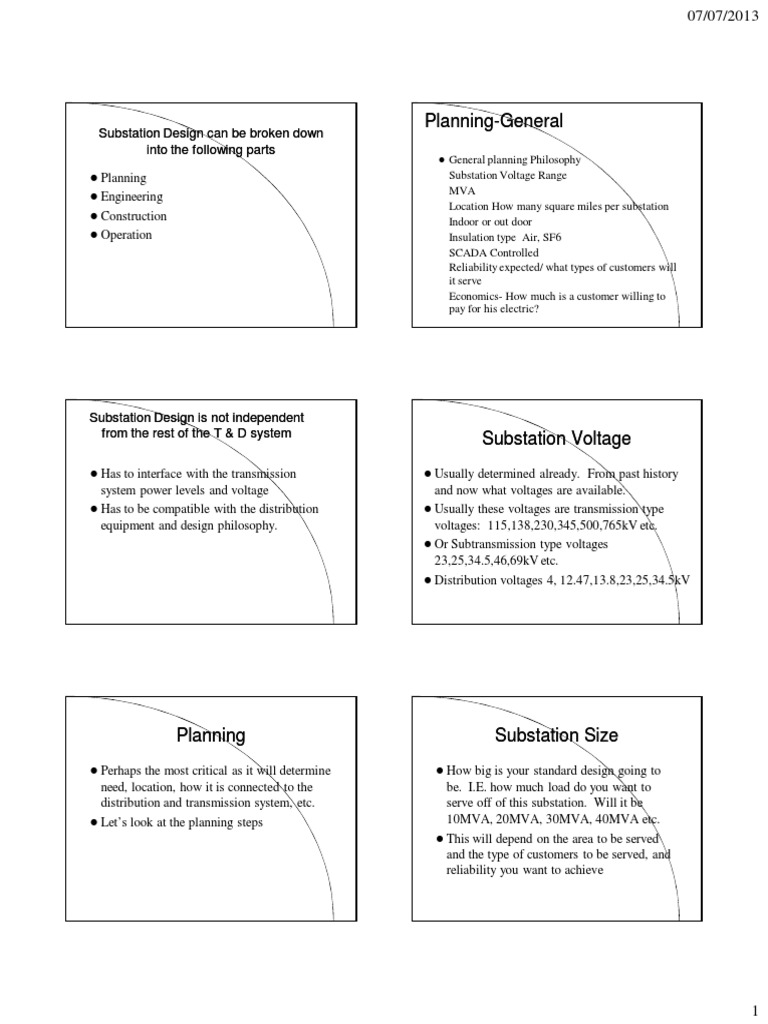 Substation Design | PDF | Electrical Substation | Electric Power ...
