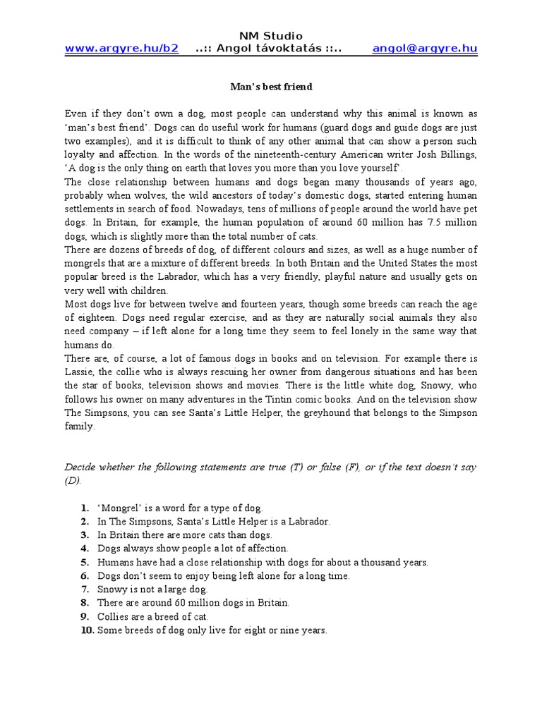 Dogs | PDF | Dog Types | Dogs