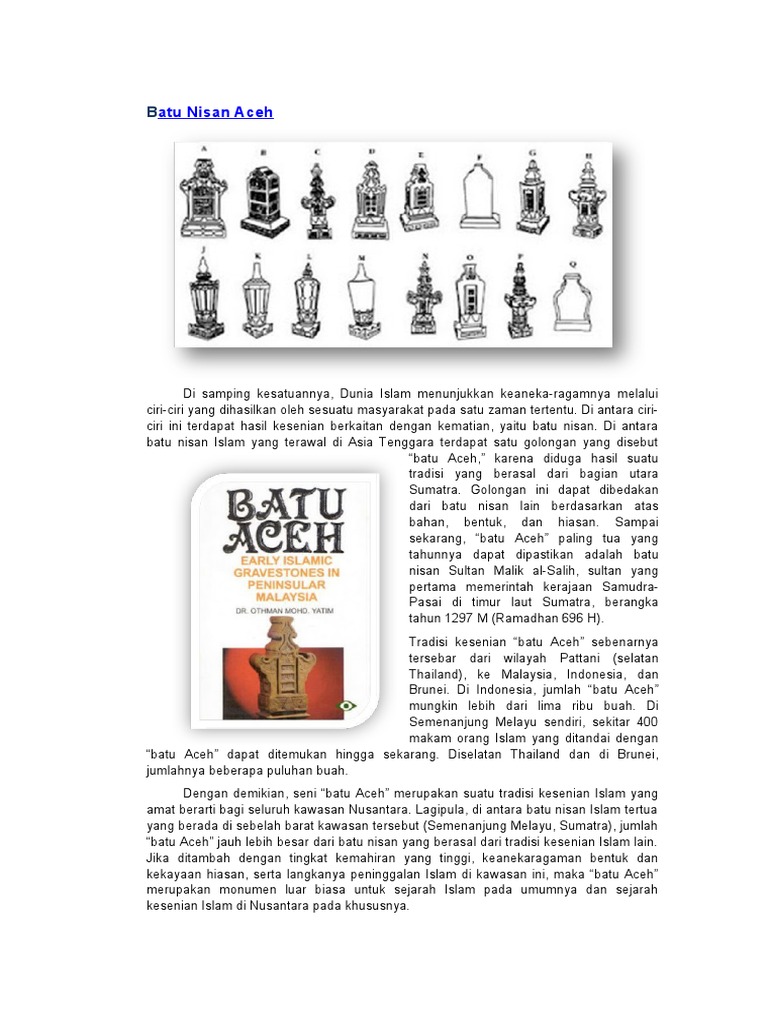 Batu Nisan Aceh | PDF