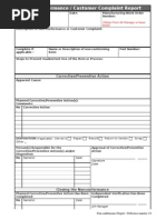 FDA Medical Device Complaint Form