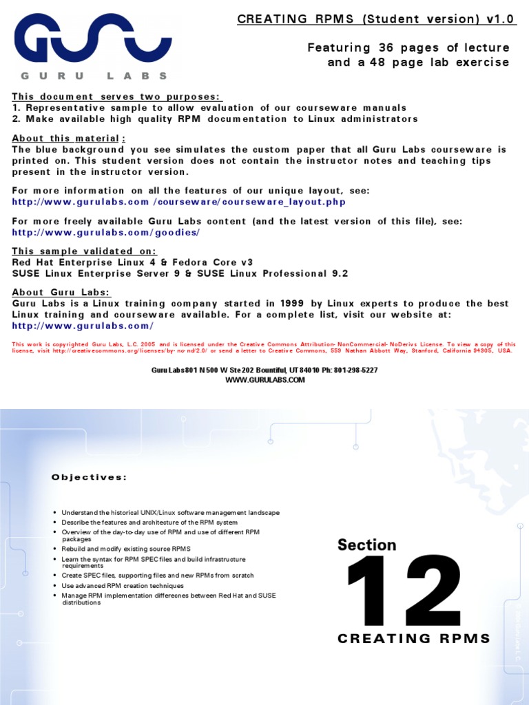 Gurulabs RPM Guide v1.0 | PDF | Linux Distribution | Computer Architecture