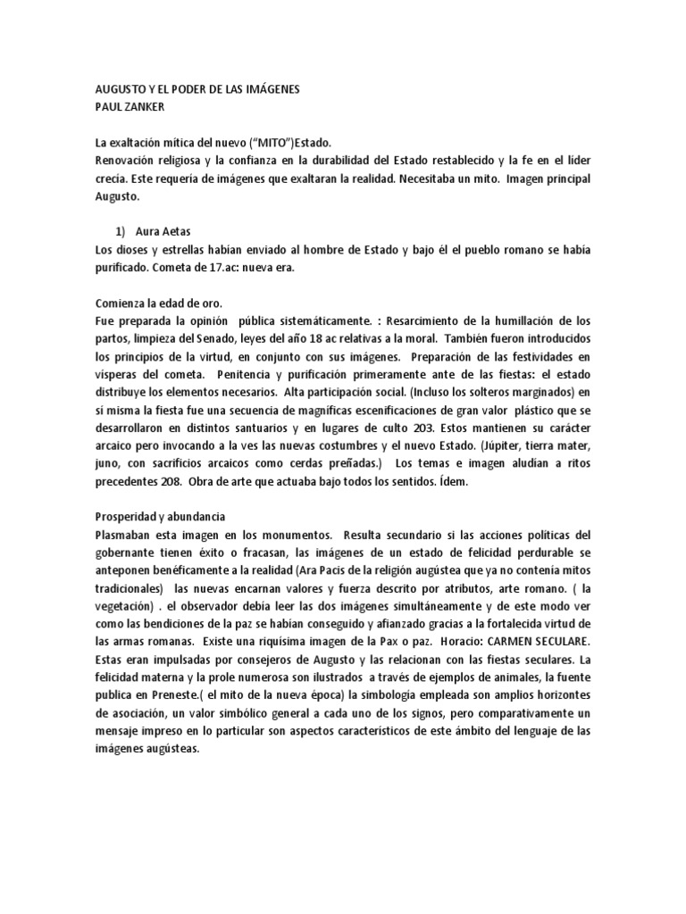 Augusto y El Poder de Las Imágenes | PDF | Eneas | Augusto