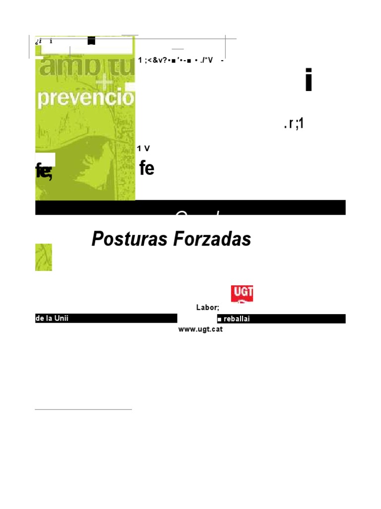 Cuaderno Posturas Forzadas | PDF | Salud y bienestar | Medicina