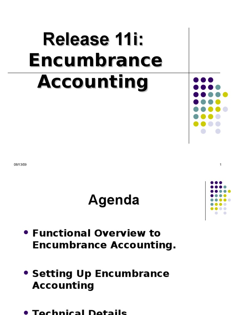 Release 11i: Encumbrance Accounting | PDF | Accounts Payable | Computing