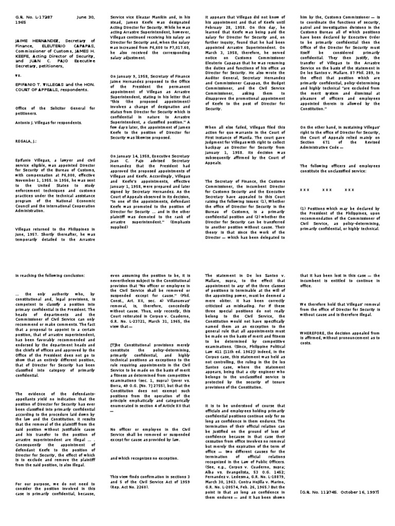 Case Digests 17 | PDF | Legal Concepts | Government