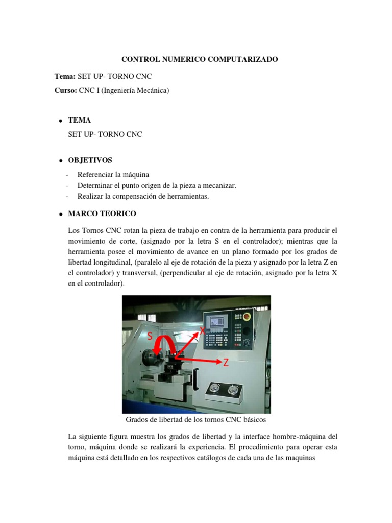 Practica 1 CNC | PDF | Control numerico | Herramientas