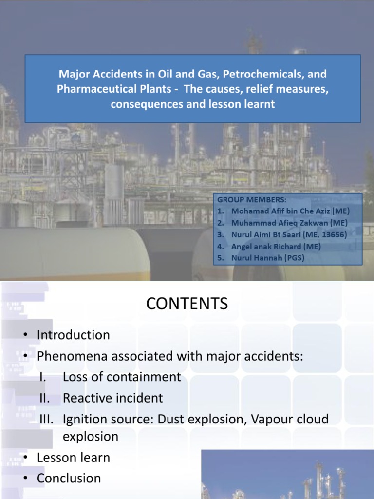 Lessons from Major Oil and Gas Incidents | PDF | Fires | Explosion