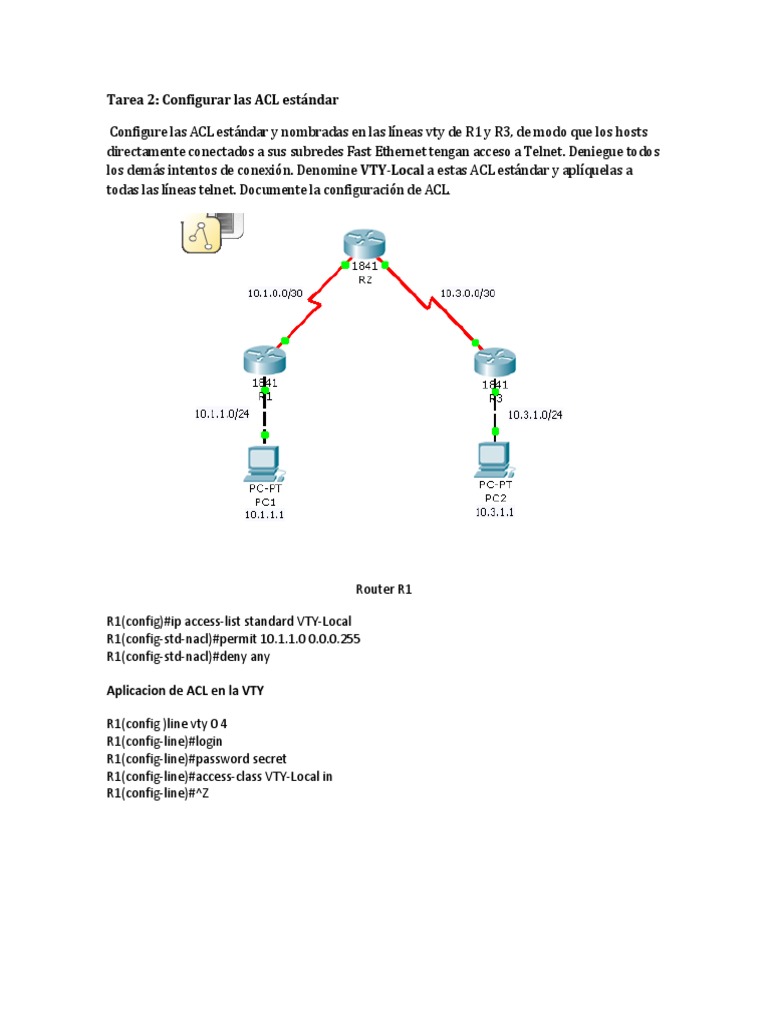 5.2.2 Configuracion de ACL