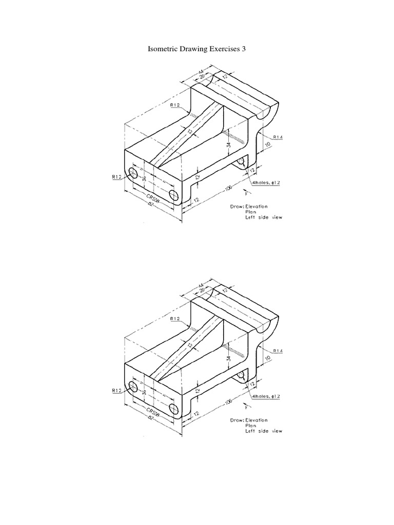 Isometric Drawing Exercise