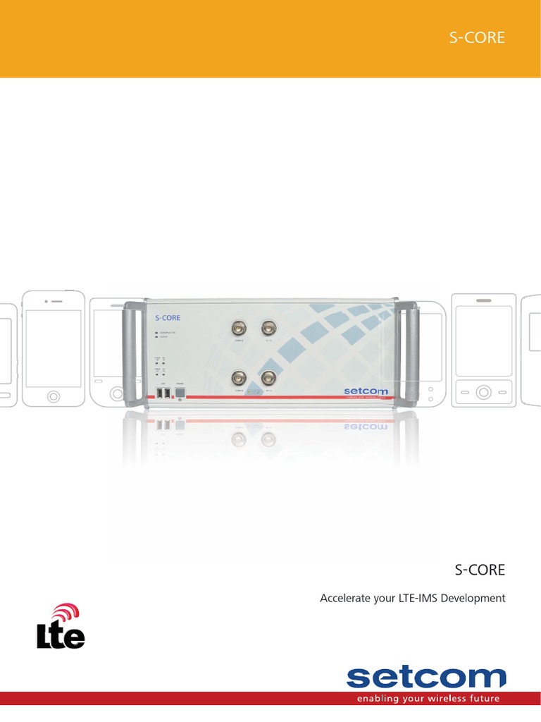 Setcom S CORE | PDF | Ip Multimedia Subsystem | Communications Protocols