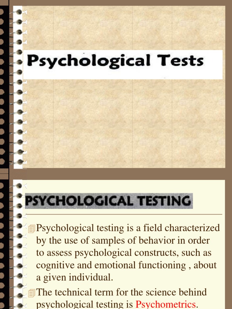 Understanding Psychological Testing Methods | PDF