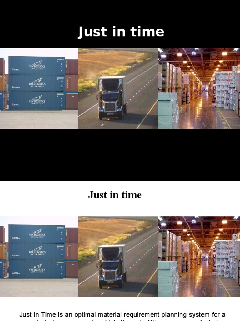 Just in Time - Technique | PDF | Operations Management | Inventory