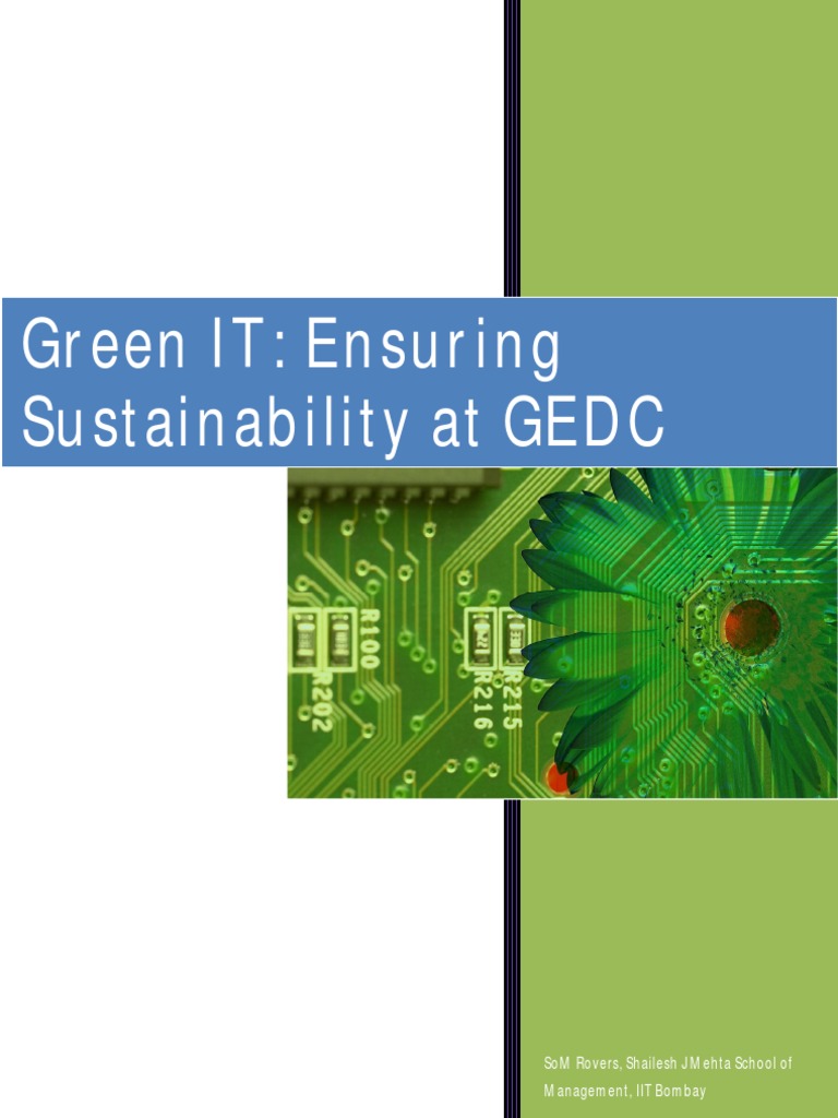 Green IT Roadmap for GEDC Sustainability | PDF | Data Center | Carbon ...