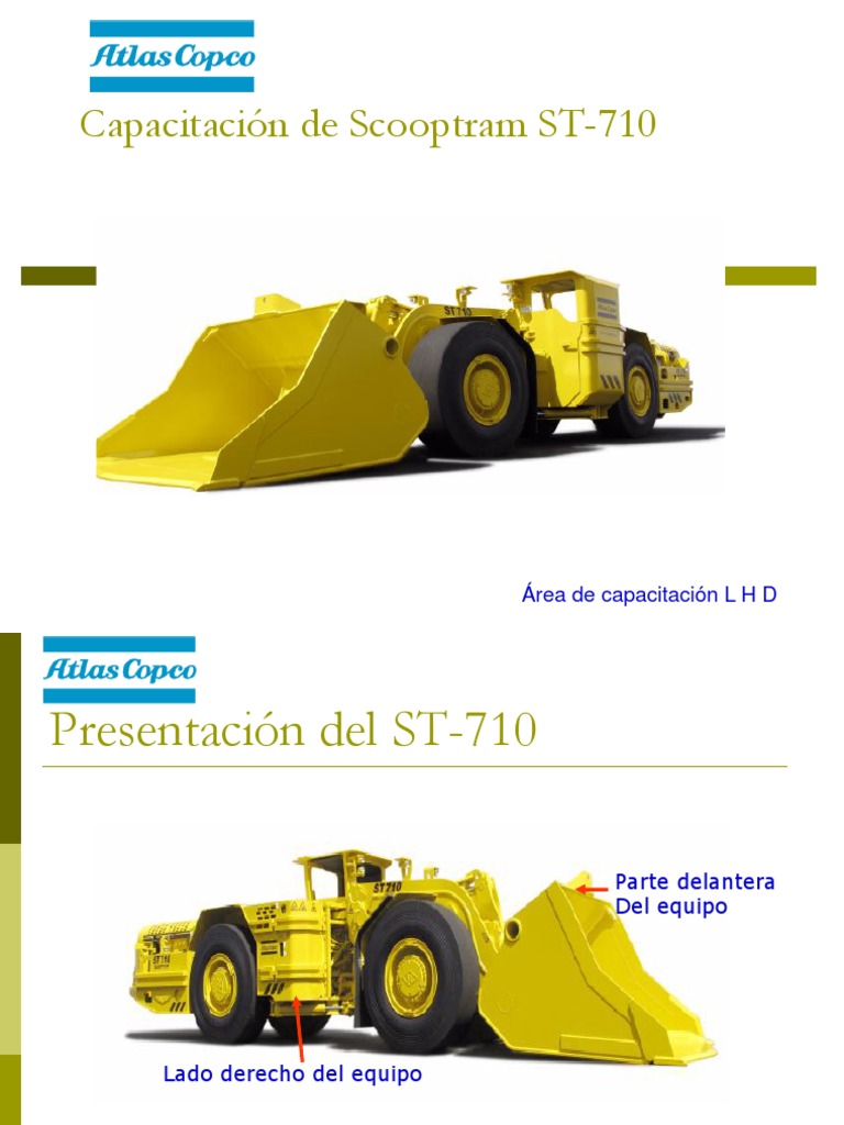 Capacitación en Scooptram ST-710 | PDF | Eje | Vehículos