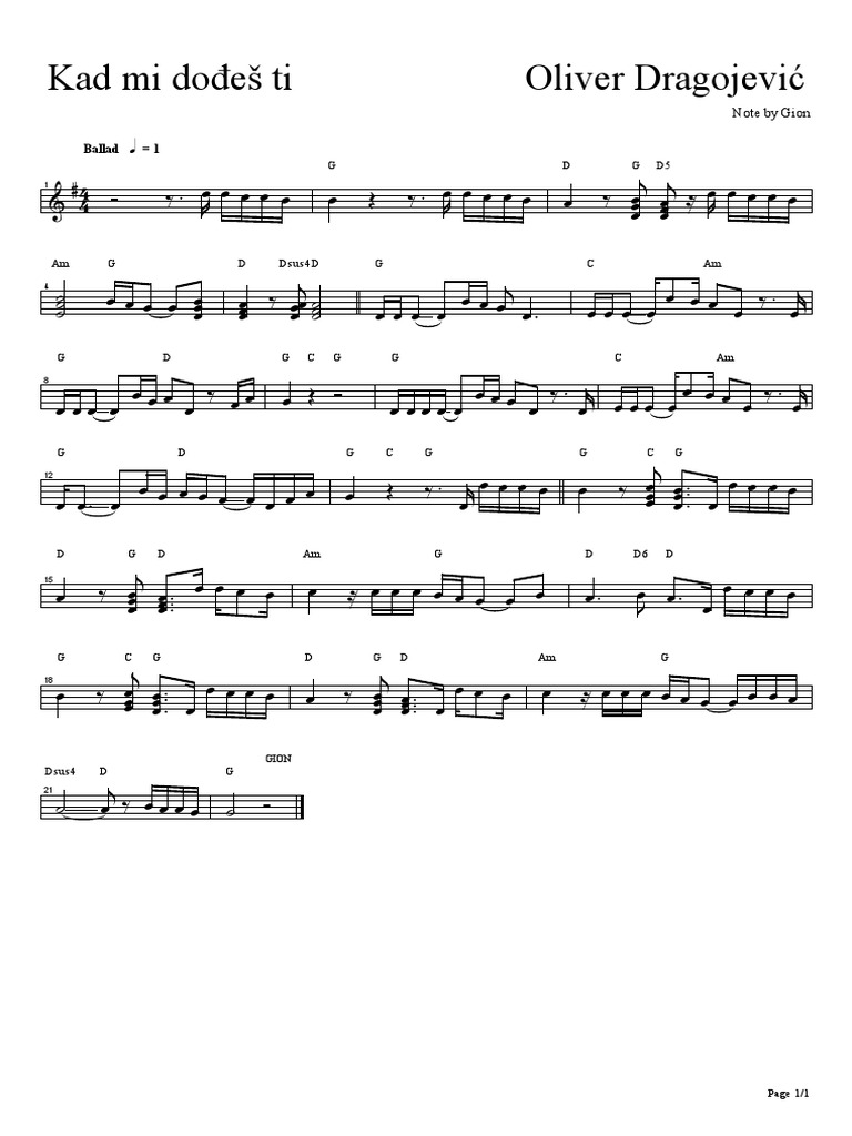 Klavirske Note Za Začetnike S številkami