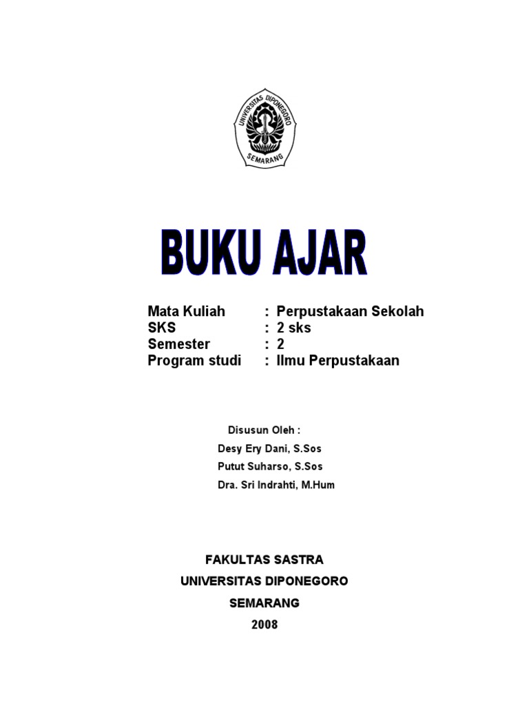 Buku AJAR Perpust Sekolah | PDF
