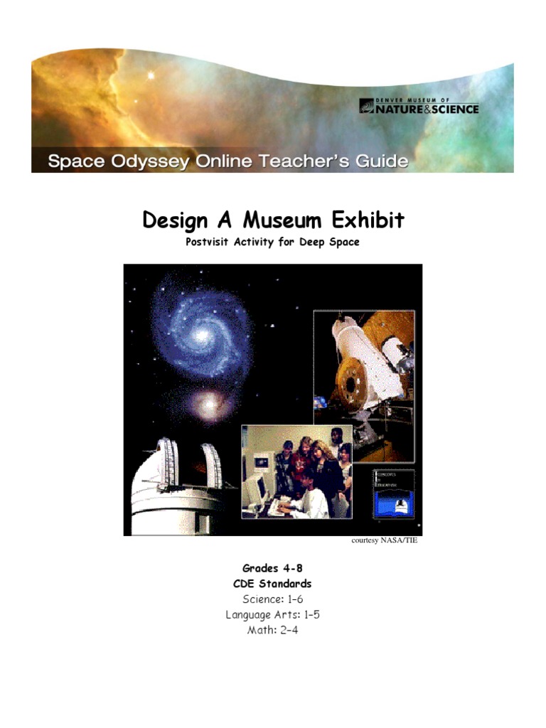 Design A Museum Exhibit: Postvisit Activity For Deep Space | PDF ...