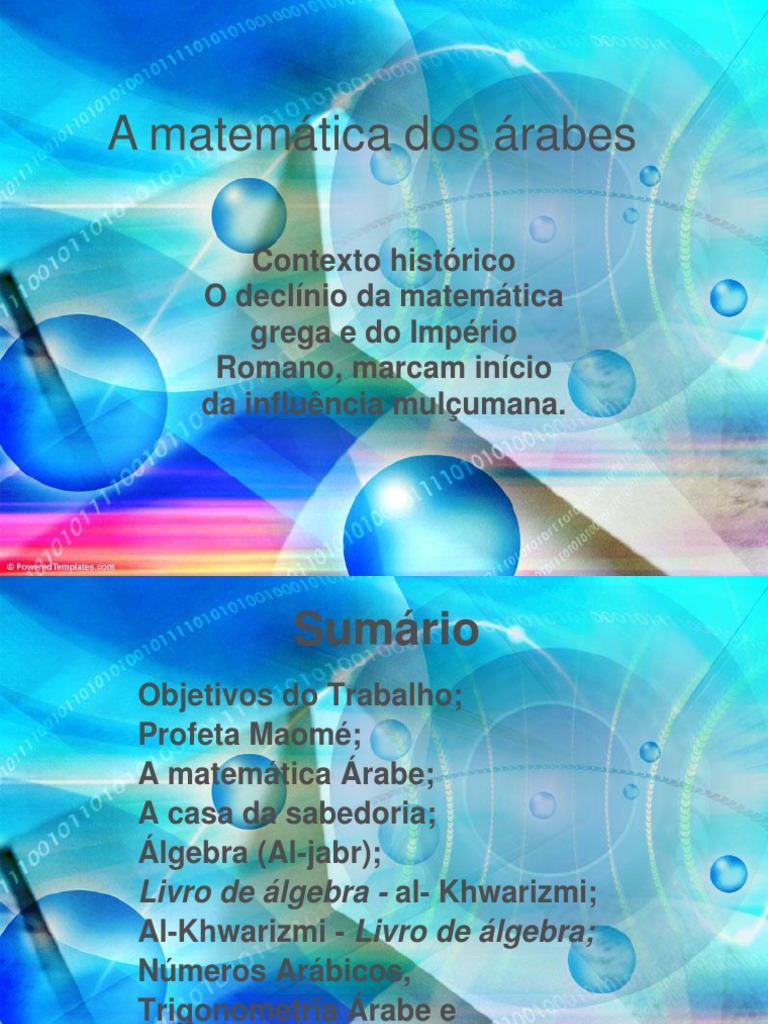 A Matematica Dos Arabes | PDF | Álgebra | Maomé