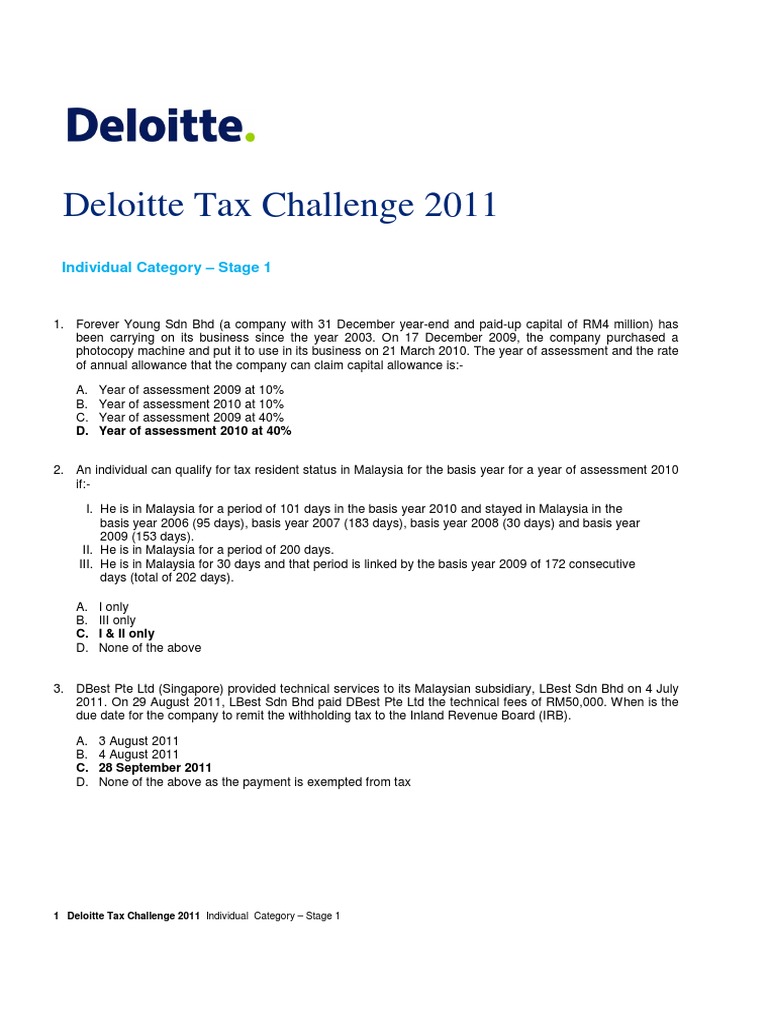 DTC Example Question Stage 1 | PDF | Taxation | Public Finance