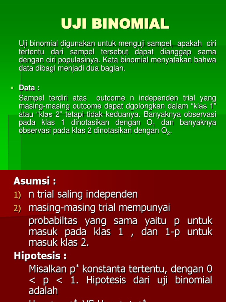 Uji Binomial | PDF