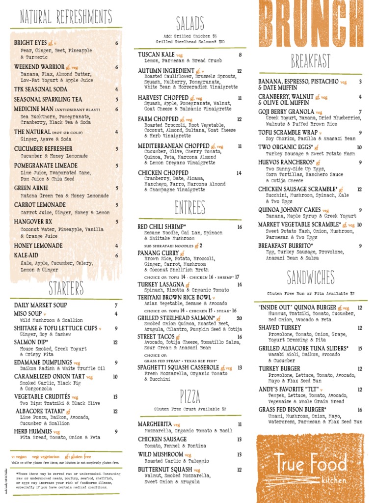 TFK Dallas Full Menu 11-7 | PDF