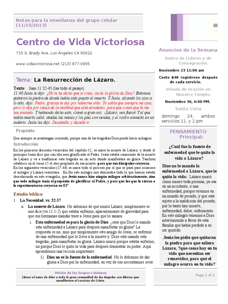 La Resurrección de Lázaro | PDF | La resurrección de Jesús | Mitología