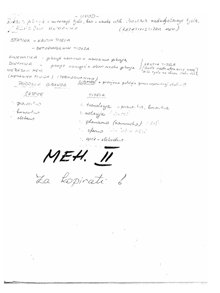 Mehanika 2 zadaci