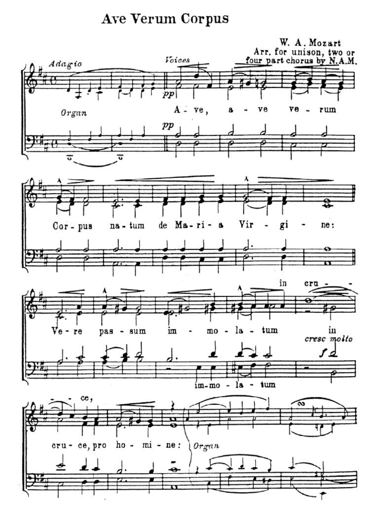 Ave Verum Corpus - Mozart
