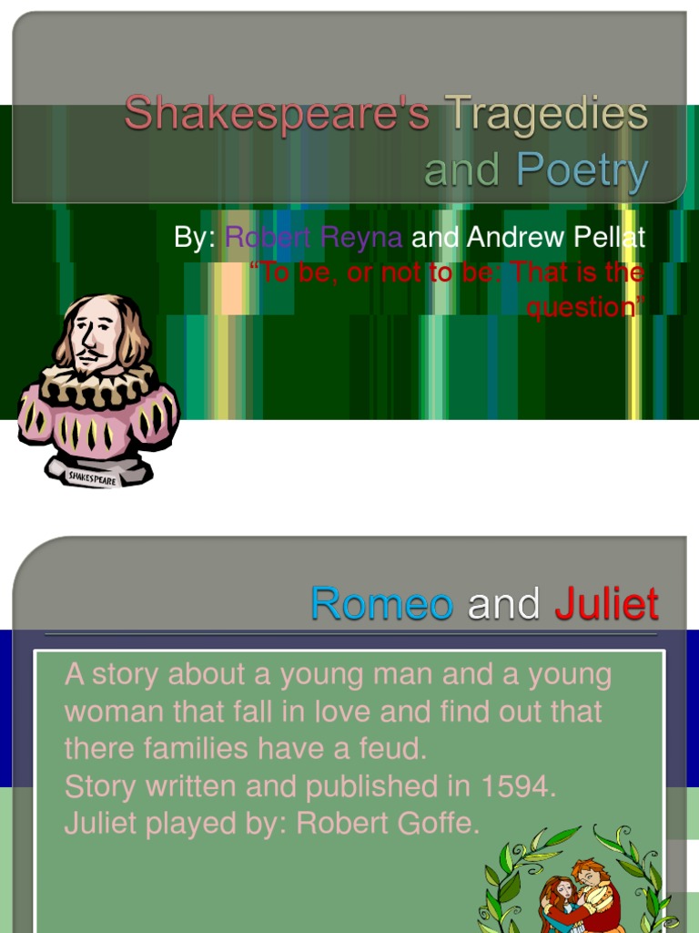 Shakespeare's Tragedies Overview | PDF | Mystery, Thriller & Crime ...