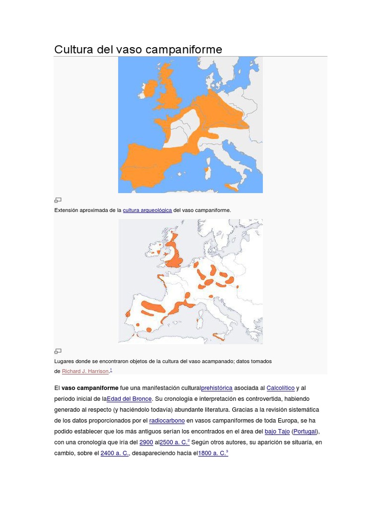 Cultura Del Vaso Campaniforme | Arqueología | Cultura (general)