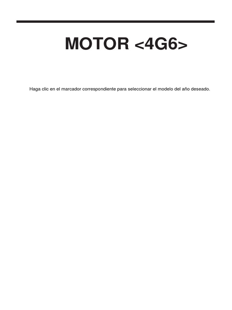 11a Motor 4g6 | PDF | Motor de combustión interna | Engranaje