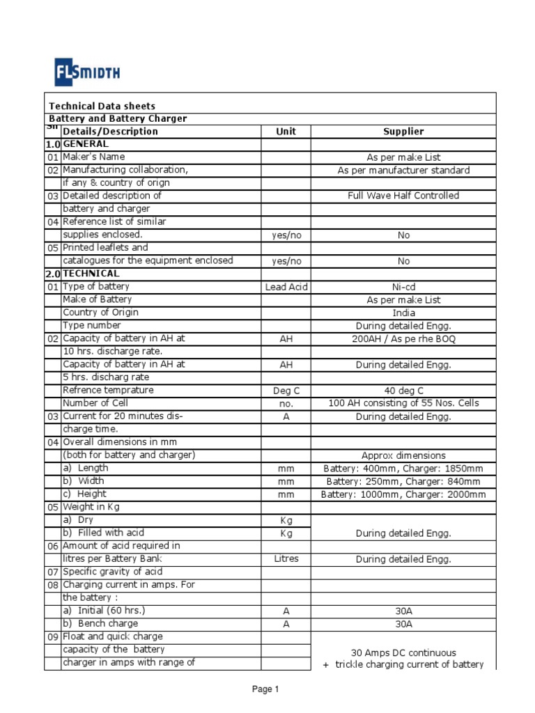 Battery and Battery Charger | PDF | Battery Charger | Battery (Electricity)