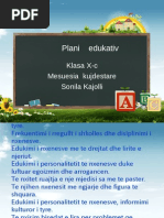 Planifikimi I Orës Mësimore Model | PDF