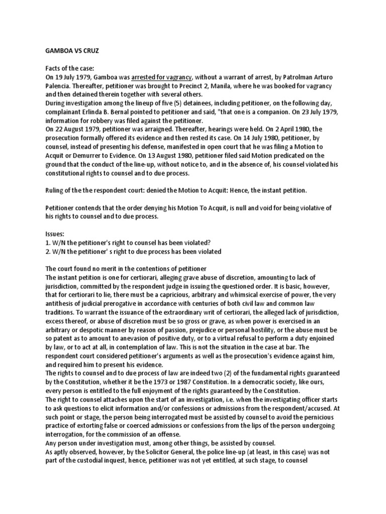 Custodial Investigation | Confession (Law) | Right To Silence