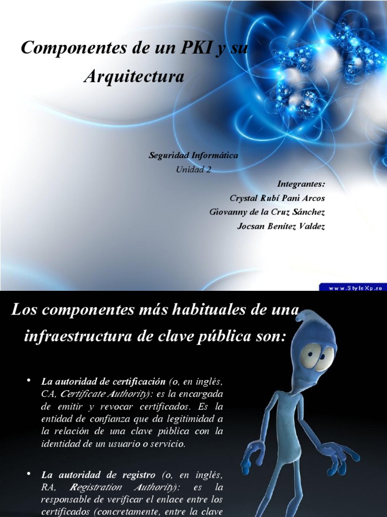Componentes de Un PKI y Su Arquitectura | PDF | Criptografía ...