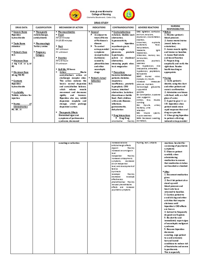 Biperiden | PDF | Hyperthermia | Pharmacology