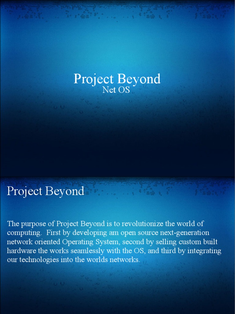 Project Beyond: Next-Gen OS Development | PDF | Operating System | Linux