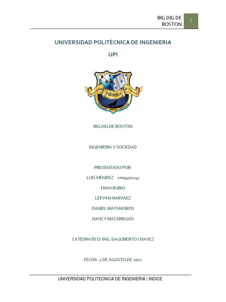 Big Dig Boston | PDF | Bostón | Sistema de autopistas interestatales