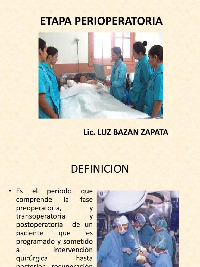 ETAPA PERIOPERATORIA (2) | Herida | Cirugía