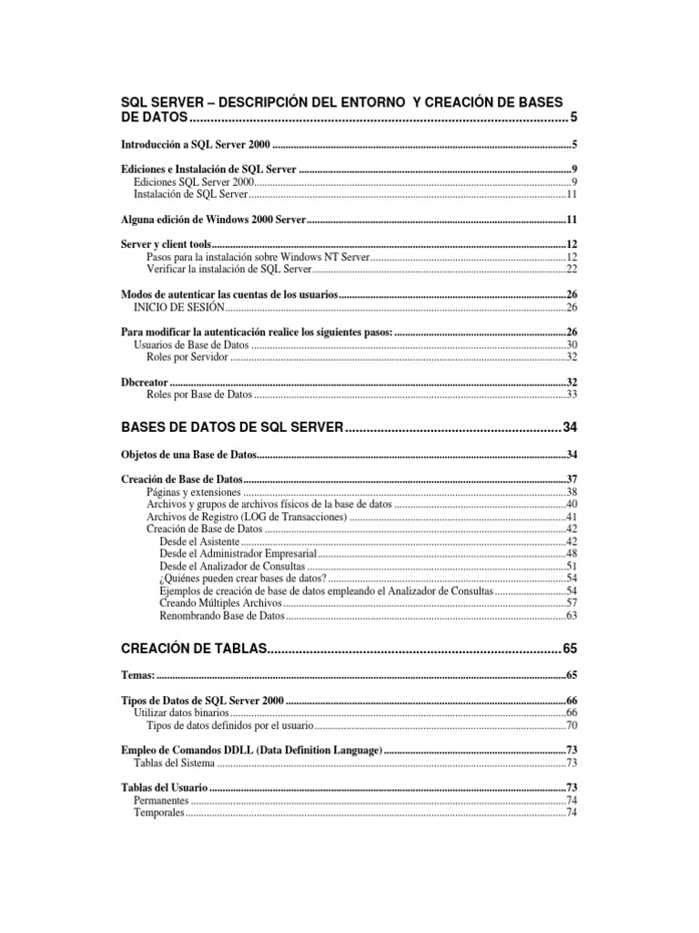 E-Book SQL 2000 | PDF