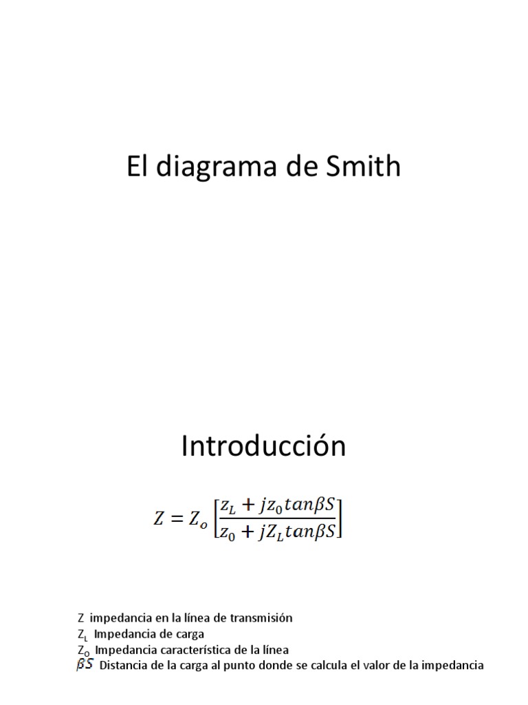El Diagrama de Smith | PDF | Impedancia eléctrica | Electricidad