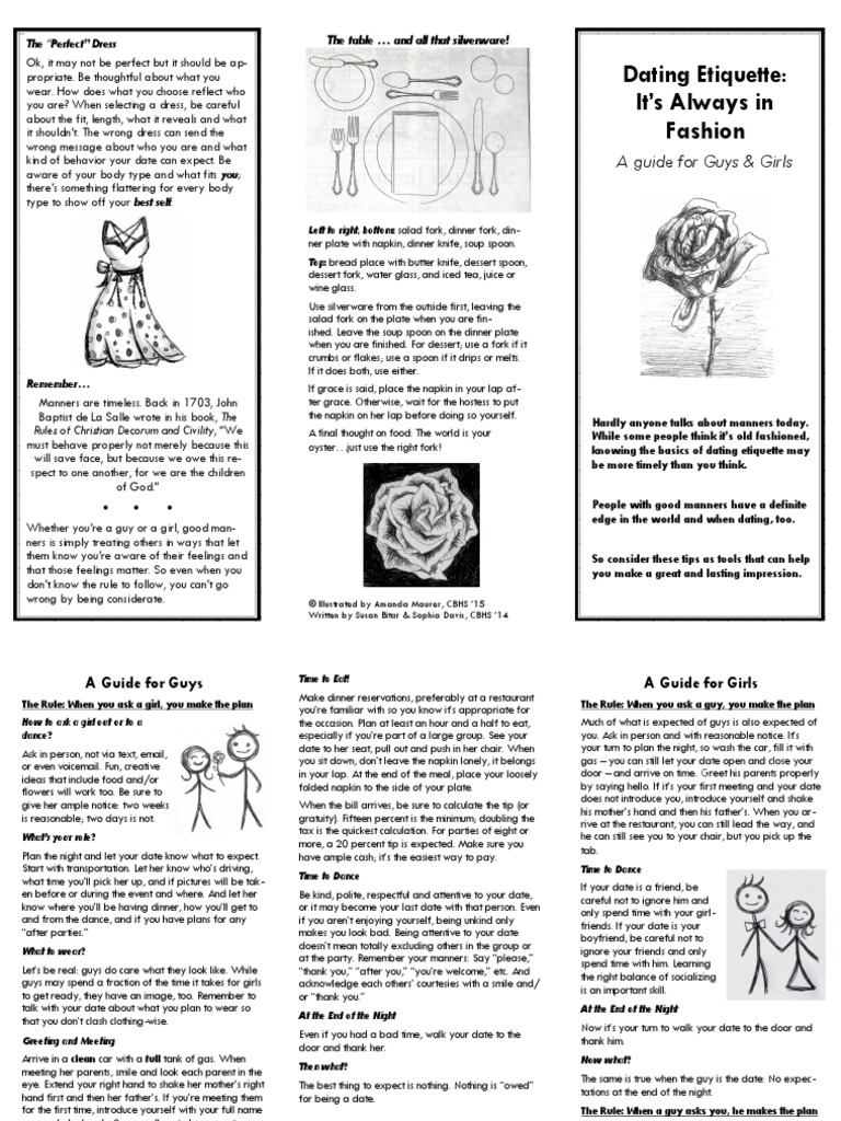 Etiquette Brochure | Etiquette | Gratuity