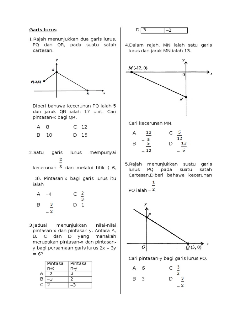 Modul Garis Lurus | PDF