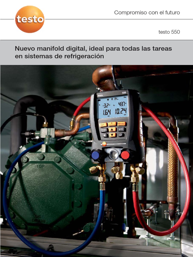 Manometro Digital Testo 550 | PDF | Refrigeración | Evaporación